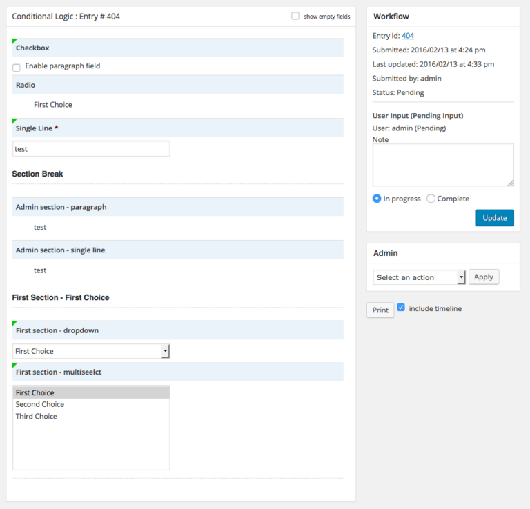 Configuring a User Input Step - Gravity Flow Documentation
