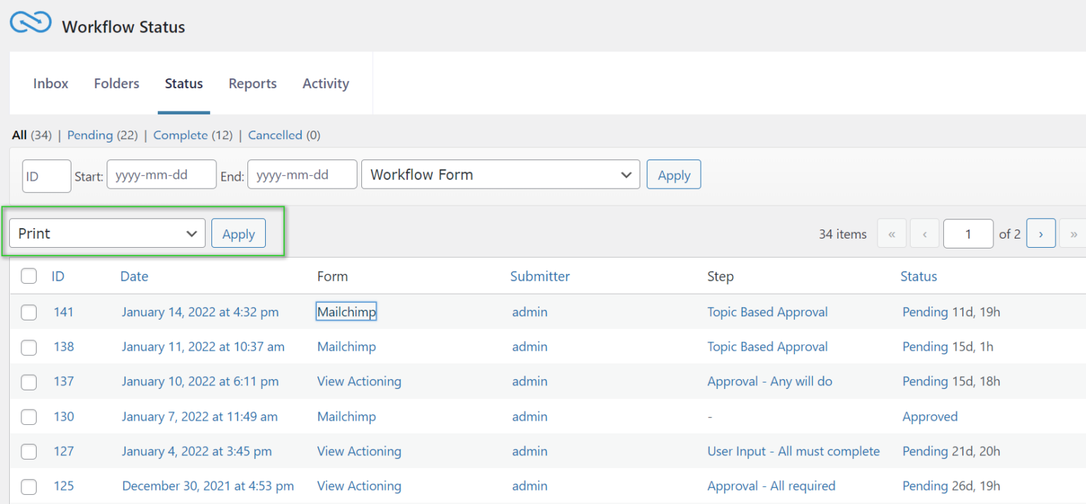 Printing - Gravity Flow Documentation