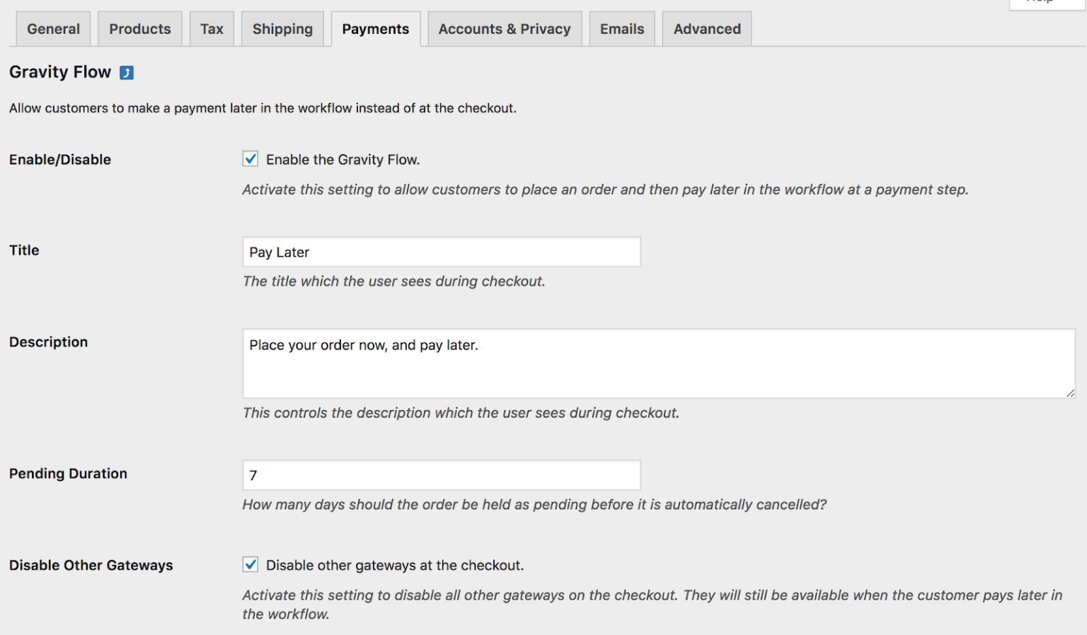 WooCommerce Extension - Gravity Flow Gateway - Gravity Flow Documentation